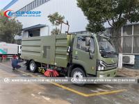China Dongfeng 9cbm Water Tank 5cbm Dust Tank Road Sweeper Truck 20000kg GVW for sale