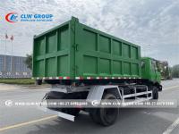 China Dongfeng 153 Hydraulic Hook Lift Garbage Truck 10m3 12m3 Container 190HP Euro II for sale