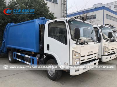 China Isuzu 6cbm 4x2 Compactor Garbage Truck 120HP Diesel Euro V Waste Collector for sale