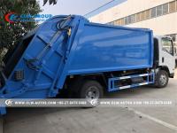 China Isuzu 6cbm 4x2 Compactor Garbage Truck 120HP Diesel Euro V Waste Collector for sale