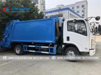 China Isuzu 6cbm 4x2 Compactor Garbage Truck 120HP Diesel Euro V Waste Collector for sale