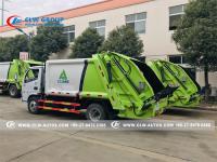 China Dongfeng 4X2 6 wheels 5cbm Compression Garbage Truck for sale