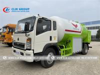 China HOWO 4x2 RHD 15000 Liters LPG Bobtail Truck with Dispenser and Flow Meter - 170HP Diesel Engine for sale