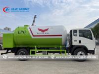 China HOWO 4x2 RHD 15000 Liters LPG Bobtail Truck with Dispenser and Flow Meter - 170HP Diesel Engine for sale