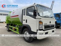 China HOWO 4x2 RHD 15000 Liters LPG Bobtail Truck with Dispenser and Flow Meter - 170HP Diesel Engine for sale