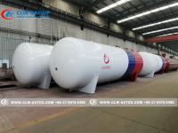 China 50m3 2800mm LPG Storage Tank 25 Ton Propane Butane Liquefied Petroleum Gas Tank 1.77MPa for sale