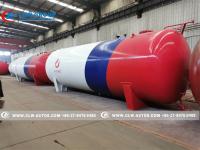 China 50m3 2800mm LPG Storage Tank 25 Ton Propane Butane Liquefied Petroleum Gas Tank 1.77MPa for sale
