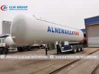 China 54m3 SA516GR70 LPG Tank Semi Trailer 54000 Liters Propane Transport for sale
