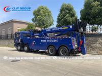 China Shacman 8x4 Heavy Duty Wrecker Towing Truck 25-50 Ton Capacity with 371HP Engine and 400L Fuel Tank for sale