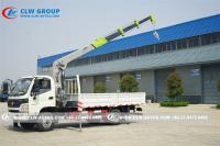 China FOTON Aumark 5 Ton Truck Mounted Hydraulic Telescopic Boom Crane 4x2 190HP for sale