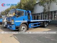 China HOWO 4x2 3 Tons 5 Tons Platform Flatbed Towing Truck for sale