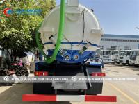 China Dongfeng Kinrun 4x2 12000L Vacuum Sewage Suction Truck with 155kW Engine and 6m Suction Depth for sale