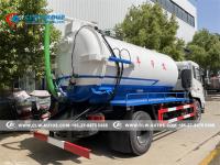 China Dongfeng Kinrun 4x2 12000L Vacuum Sewage Suction Truck with 155kW Engine and 6m Suction Depth for sale