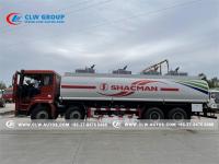 China Shacman 8x4 370HP 35cbm Fuel Tanker Truck for Gasoline Diesel Chemical Delivery for sale