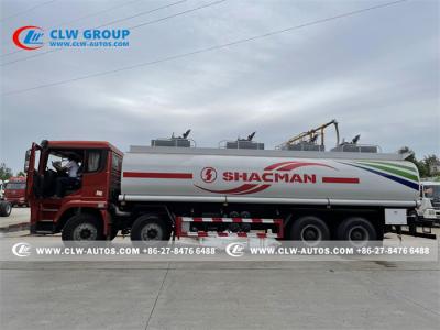 China Shacman 8x4 370HP 35cbm Fuel Tanker Truck for Gasoline Diesel Chemical Delivery for sale
