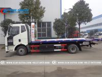 China FAW 4x2 Flatbed Wrecker Towing Truck 4 Ton Rollback Tow Truck 110HP for sale
