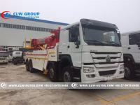 China SINOTRUK HOWO 8x4 360 Degree Rotation Heavy Duty Tow Truck 15 Ton Capacity for sale