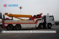 China SINOTRUK HOWO 8x4 360 Degree Rotation Heavy Duty Tow Truck 15 Ton Capacity for sale