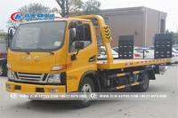 China JAC 4x2 Flatbed Tow Truck 4000kg Capacity Q235A Carbon Steel Body for sale
