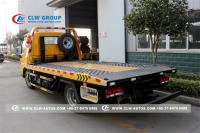 China JAC 4x2 Flatbed Tow Truck 4000kg Capacity Q235A Carbon Steel Body for sale
