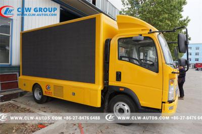 China SINOTRUK HOWO 4×2 LED Advertising Truck with P4-P8 Display Options | 5995×2030×3050mm | 66kW Diesel Engine for sale
