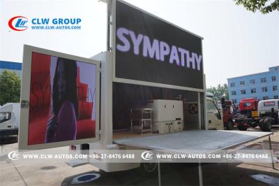 China Foton Forland 4x2 LED Billboard Truck with 7000cd Brightness and 100000-Hour LED Lifespan for Mobile Advertising for sale