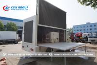 China Foton Forland 4x2 LED Billboard Truck with 7000cd Brightness and 100000-Hour LED Lifespan for Mobile Advertising for sale