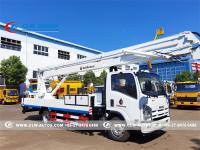 China Isuzu 4x2 18m Aerial Work Platform Truck 200kg Bucket Load Euro 4 for sale