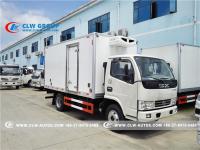 China Dongfeng 5 Ton Small Seafood Refrigerated Truck Freezer Van 3800mm Wheelbase 90km/h for sale