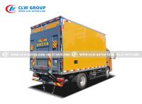 China Dongfeng 5m3 5000 Liters Self Compressed Waste Removal Truck with ISUZU 116HP Engine and Refrigeration for sale