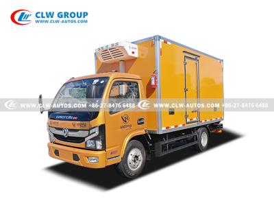 China Dongfeng 5m3 5000 Liters Self Compressed Waste Removal Truck with ISUZU 116HP Engine and Refrigeration for sale