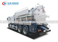 China Isuzu Giga 6x4 Vacuum Sewer Cleaner 20m3 Stainless Steel Tank 350L/min 180bar Jetting for sale