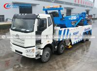 China FAW J6P 8x4 50 Ton Rotator Wrecker Tow Truck 390HP 360 Degree Crane for sale