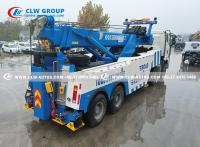 China FAW J6P 8x4 50 Ton Rotator Wrecker Tow Truck 390HP 360 Degree Crane for sale
