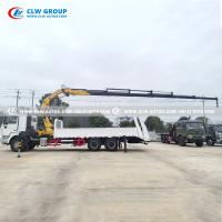 China SHACMAN 16 Ton 6x4 Heavy Duty Truck Mounted Folding Boom Crane 360 Degree Rotation for sale
