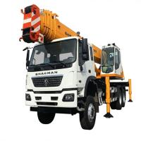 China SHACMAN 16 Ton 6x4 Heavy Duty Truck Mounted Folding Boom Crane 360 Degree Rotation for sale