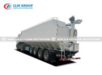 China 4-Axle Bulk Feed Semi Trailer 40-60 m³ Pneumatic Auger Unloading System for sale