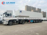 China 4-Axle Bulk Feed Semi Trailer 40-60 m³ Pneumatic Auger Unloading System for sale