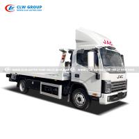China JAC 4-Ton Flatbed Recovery Truck 3800mm Wheelbase 4mm Steel Bed Euro VI for sale