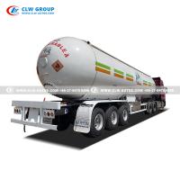 China 61.9 CBM LPG Gas Tanker Trailer Q345R Steel 1.61 MPa Working Pressure for sale