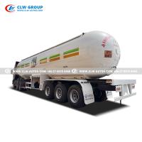 China 61.9 CBM LPG Gas Tanker Trailer Q345R Steel 1.61 MPa Working Pressure for sale