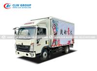 China Mobile LED Stage Truck 4200x2200x2300mm Body 7400mm Deployed Stage Full Hydraulic Operation for sale