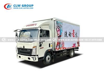 China Mobile LED Stage Truck 4200x2200x2300mm Body 7400mm Deployed Stage Full Hydraulic Operation for sale