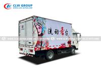 China Mobile LED Stage Truck 4200x2200x2300mm Body 7400mm Deployed Stage Full Hydraulic Operation for sale