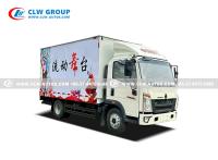 China Mobile LED Stage Truck 4200x2200x2300mm Body 7400mm Deployed Stage Full Hydraulic Operation for sale