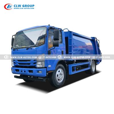 China Isuzu KV600 9 Cubic Meter 132HP Garbage Compactor Truck 3815mm Wheelbase for sale