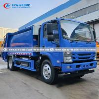 China Isuzu KV600 9 Cubic Meter 132HP Garbage Compactor Truck 3815mm Wheelbase for sale