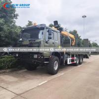 China Sinotruk 6x6 All-Wheel Drive Wrecker Tow Truck with XCMG 8-ton Crane and Heavy-Duty Flatbed for sale