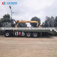 China Sinotruk 6x6 All-Wheel Drive Wrecker Tow Truck with XCMG 8-ton Crane and Heavy-Duty Flatbed for sale