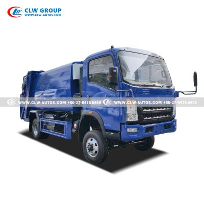 China Sinotruk Howo 4x4 8m³ High-Compaction Garbage Compactor Truck Leak-Proof Sealing All-Terrain Chassis for sale